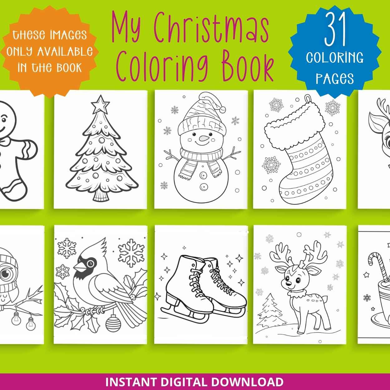 10 Festive Sleigh Coloring Pages – My Coloring Spot