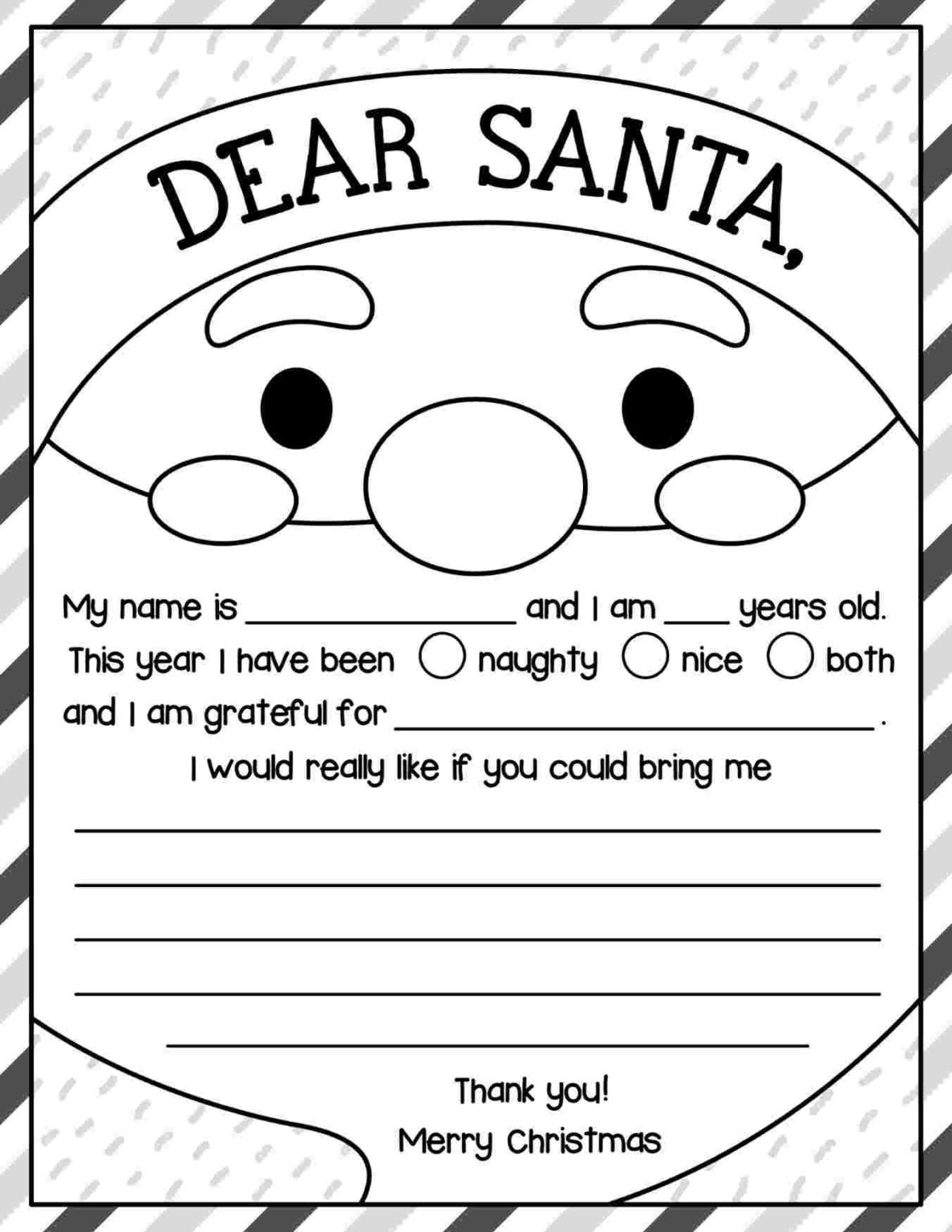 15 Christmas List Coloring Pages – My Coloring Spot
