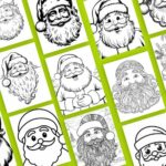 15 Jolly Santa’s Face Coloring Pages – My Coloring Spot