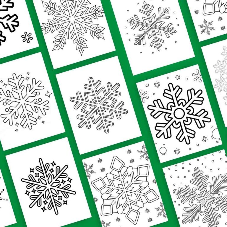 17 Snow Flake Coloring Pages – My Coloring Spot