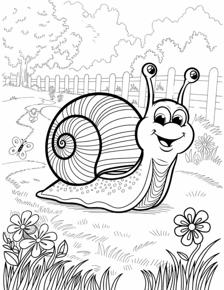 11 Slithering Snail Coloring Pages – My Coloring Spot