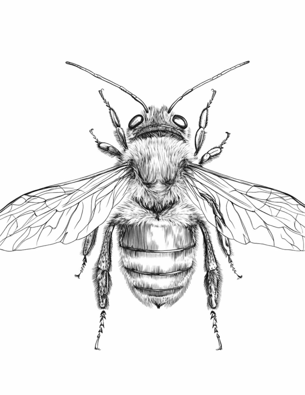 21 Bee Coloring Pages for Kids and Adults – My Coloring Spot
