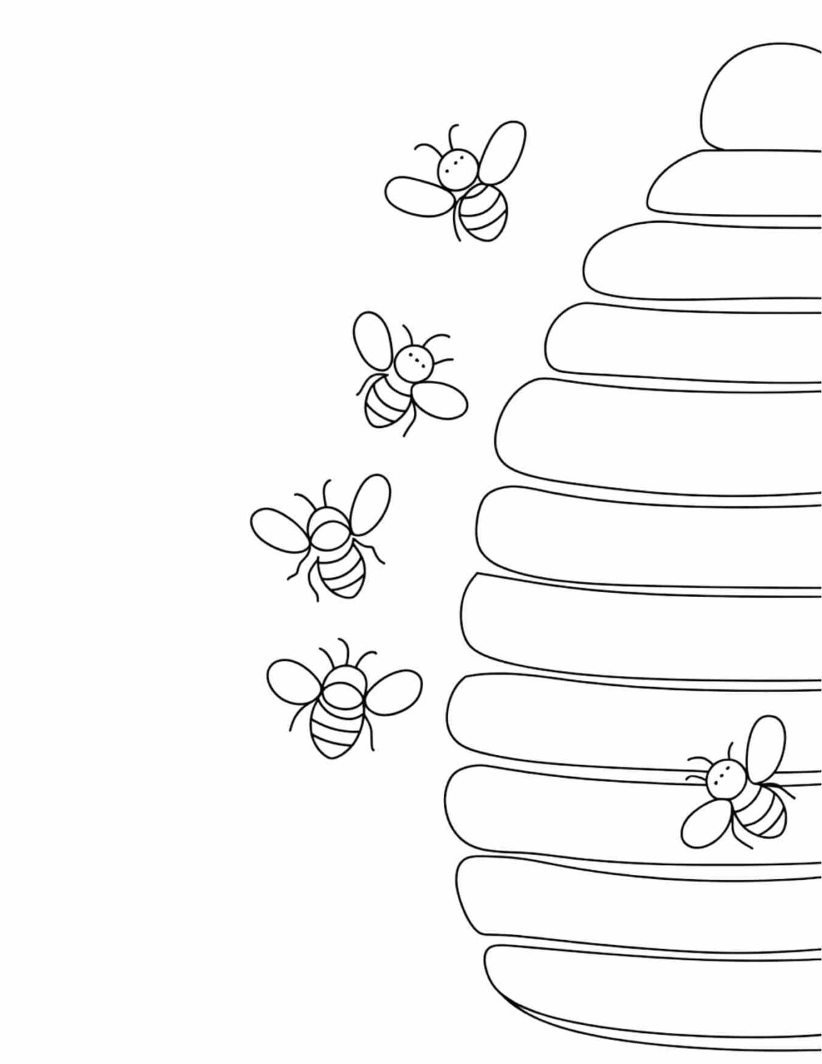 21 Bee Coloring Pages for Kids and Adults – My Coloring Spot
