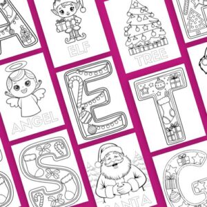 Christmas Alphabet Printable Coloring Pages – My Coloring Spot