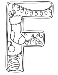 Christmas Alphabet Printable Coloring Pages – My Coloring Spot