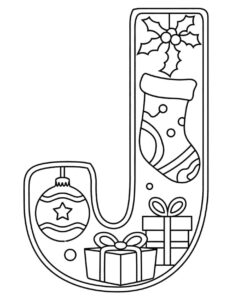 Christmas Alphabet Printable Coloring Pages – My Coloring Spot