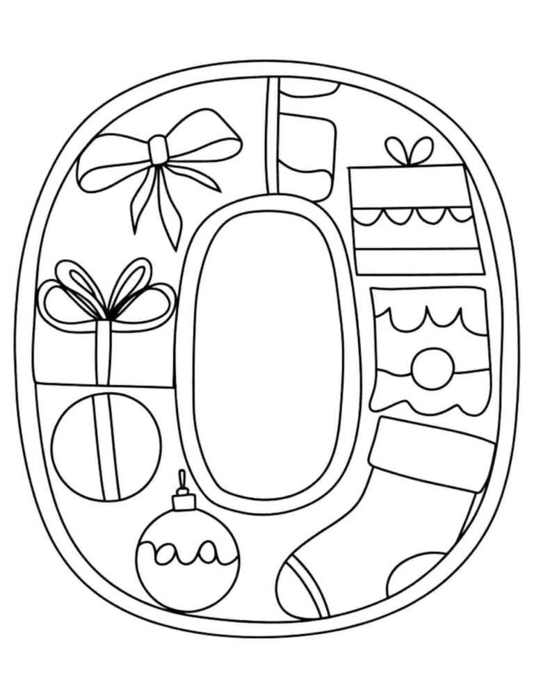 Christmas Alphabet Printable Coloring Pages – My Coloring Spot