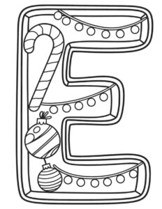 Christmas Alphabet Printable Coloring Pages – My Coloring Spot