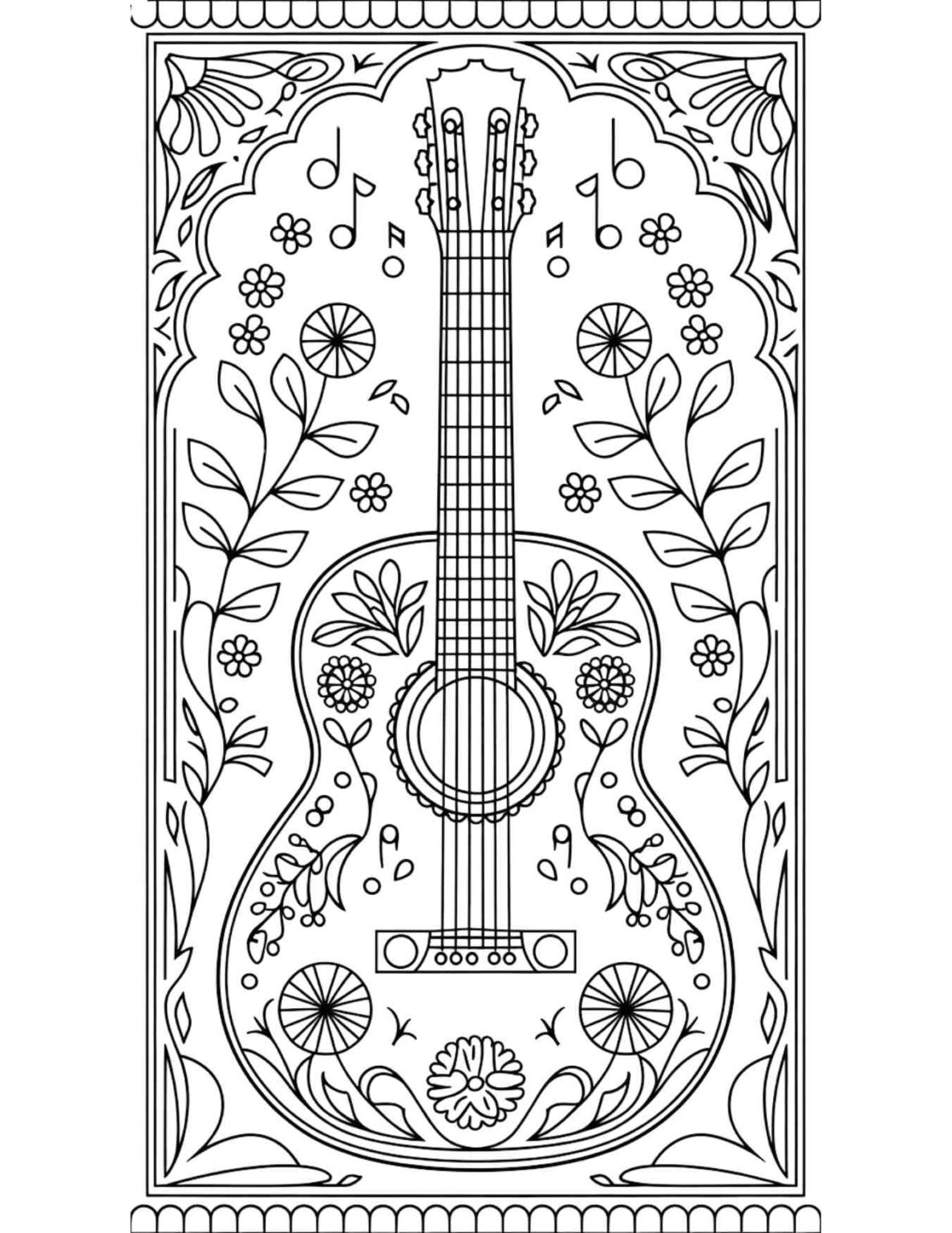 43 Free Music Coloring Sheets for All Music Lovers (PDFs) – My Coloring ...