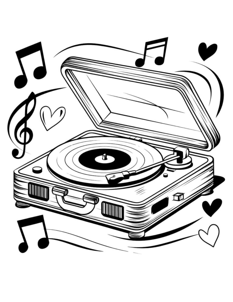 43 Free Music Coloring Sheets for All Music Lovers (PDFs) – My Coloring ...