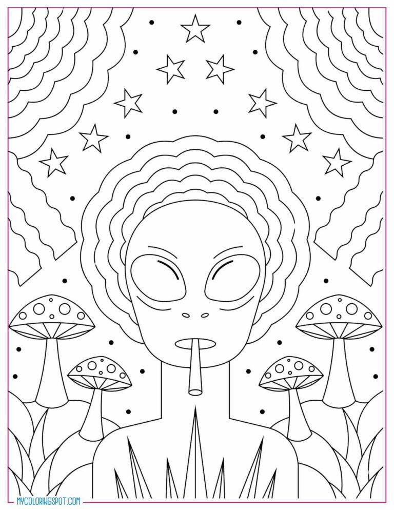 40+ Alien Coloring Pages for Out-of-This-World Fun – My Coloring Spot