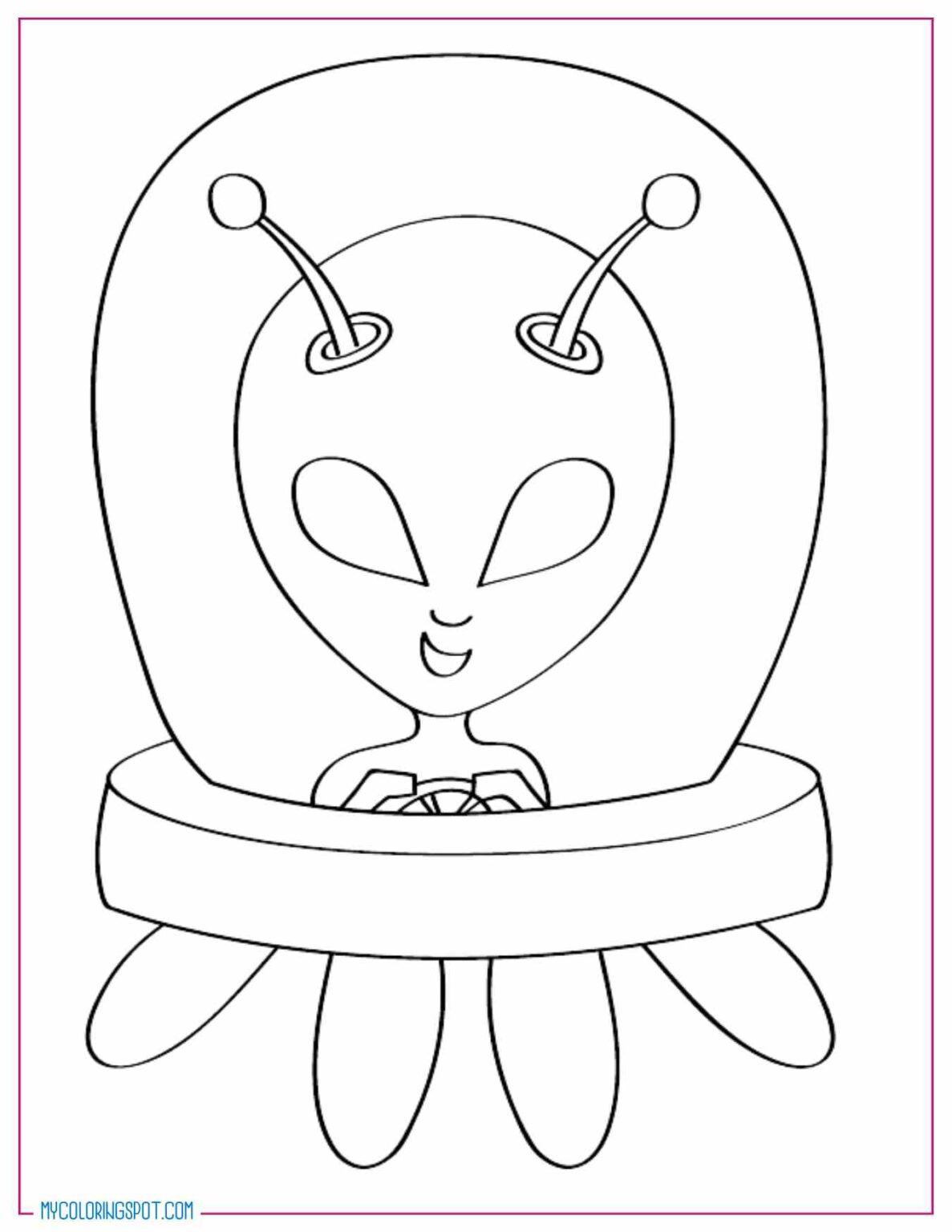 40+ Alien Coloring Pages for Out-of-This-World Fun – My Coloring Spot