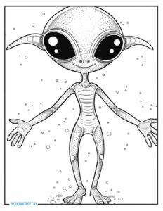 40+ Alien Coloring Pages for Out-of-This-World Fun – My Coloring Spot