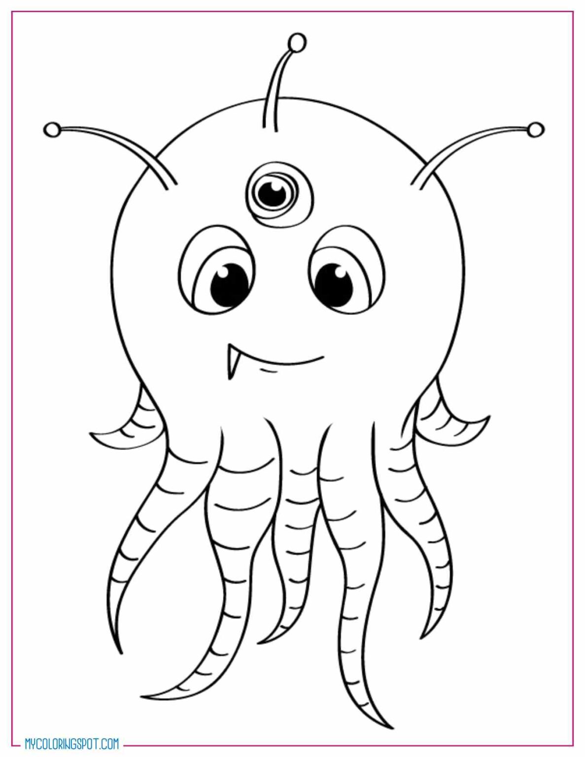 40+ Alien Coloring Pages for Out-of-This-World Fun – My Coloring Spot