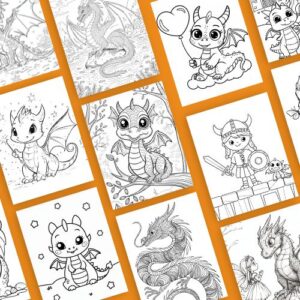 28 Dragon Coloring Pages for Kids and Adults – My Coloring Spot