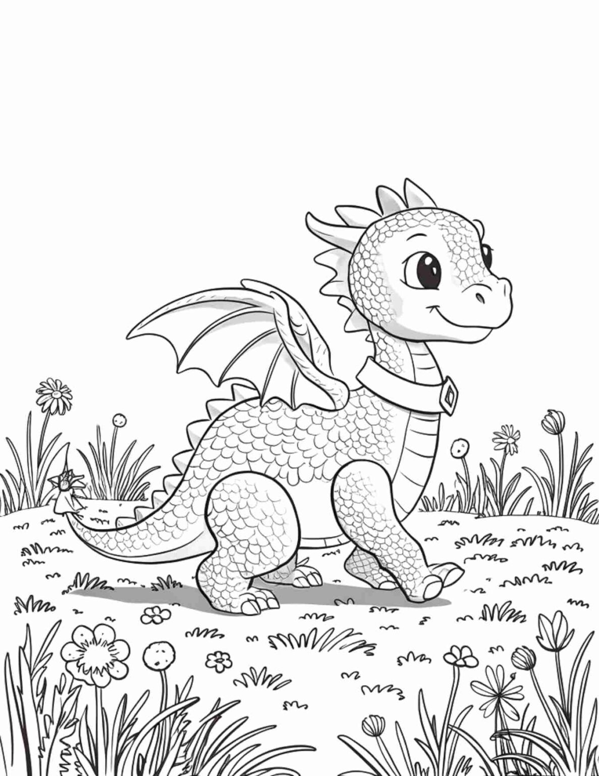 28 Dragon Coloring Pages for Kids and Adults – My Coloring Spot