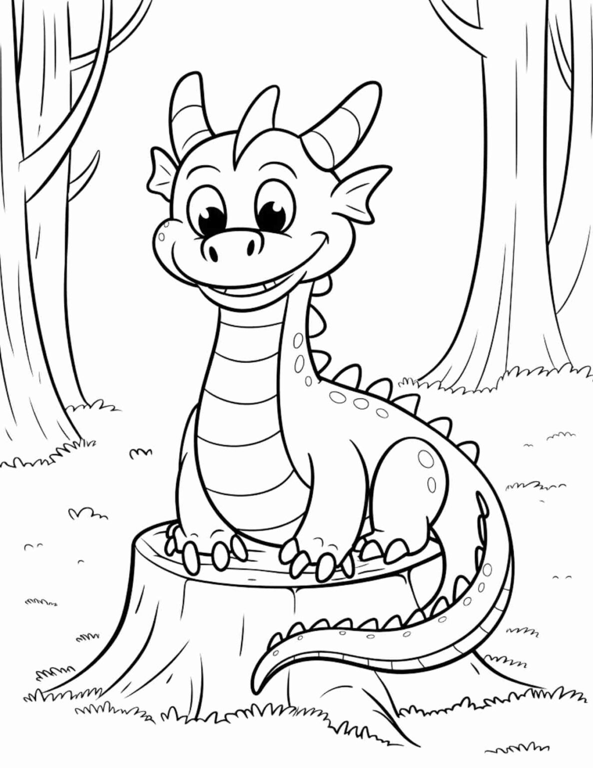 28 Dragon Coloring Pages for Kids and Adults – My Coloring Spot