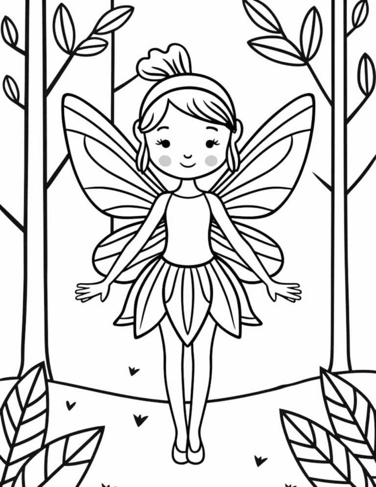 30 Whimsical Fairy Coloring Pages (Free PDF Printables) – My Coloring Spot