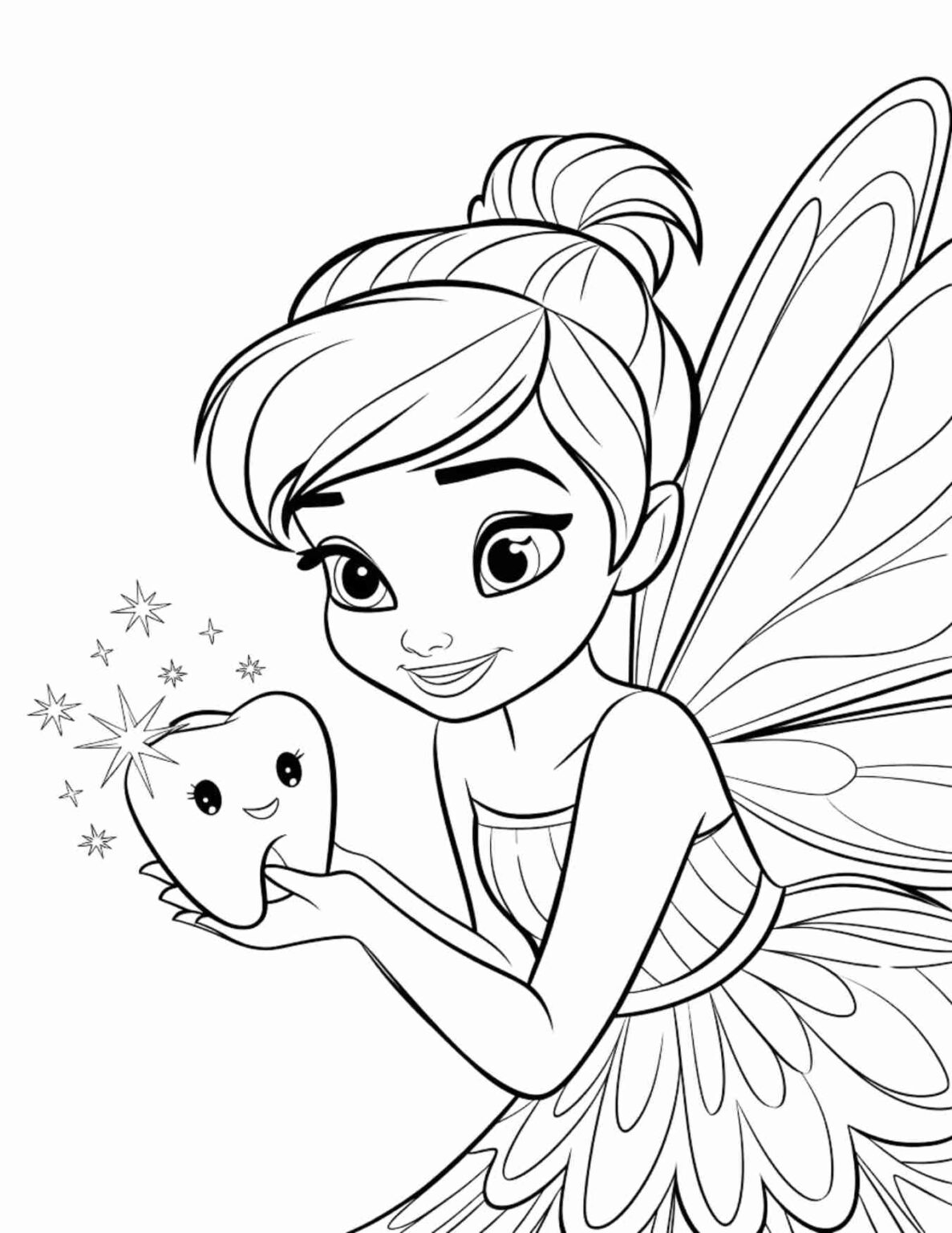 30 Whimsical Fairy Coloring Pages (Free PDF Printables) – My Coloring Spot