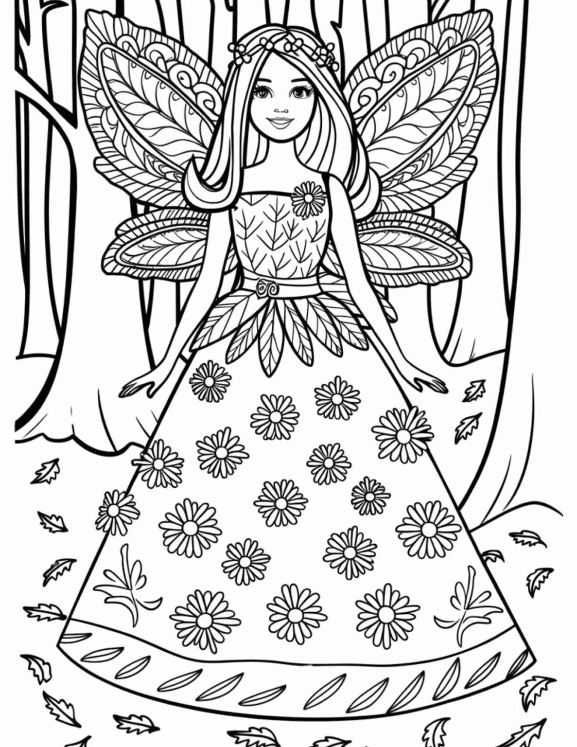 30 Whimsical Fairy Coloring Pages (Free PDF Printables) – My Coloring Spot