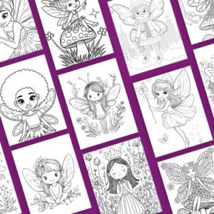 30 Whimsical Fairy Coloring Pages (Free PDF Printables) – My Coloring Spot