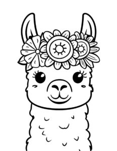 31 Adorable Llama Coloring Pages (Free PDF Printables) – My Coloring Spot