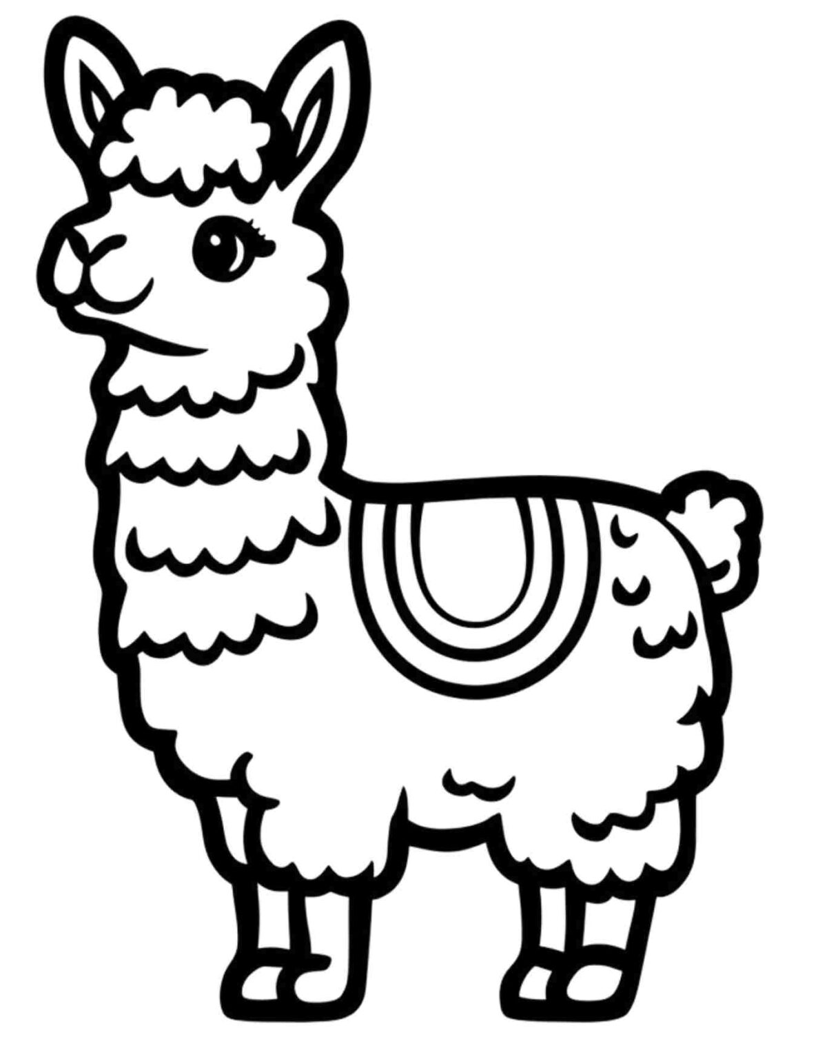 31 Adorable Llama Coloring Pages (Free PDF Printables) – My Coloring Spot