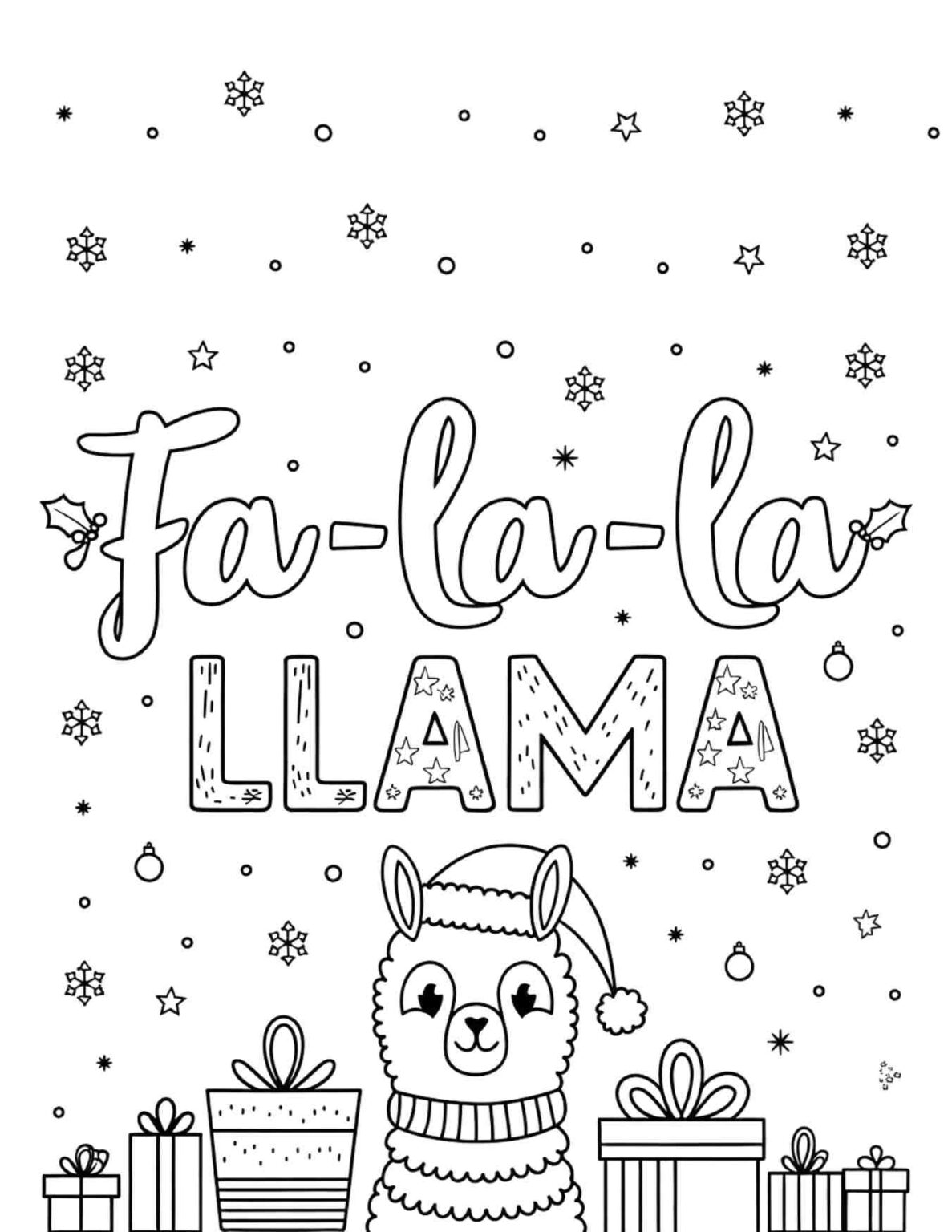 31 Adorable Llama Coloring Pages (Free PDF Printables) – My Coloring Spot