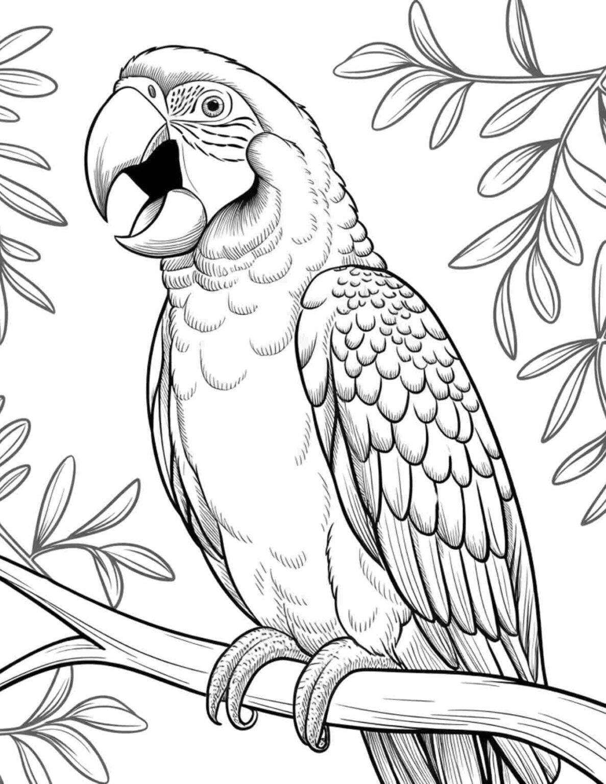14 Unique Macaw Coloring Pages (Free PDF Printables) – My Coloring Spot