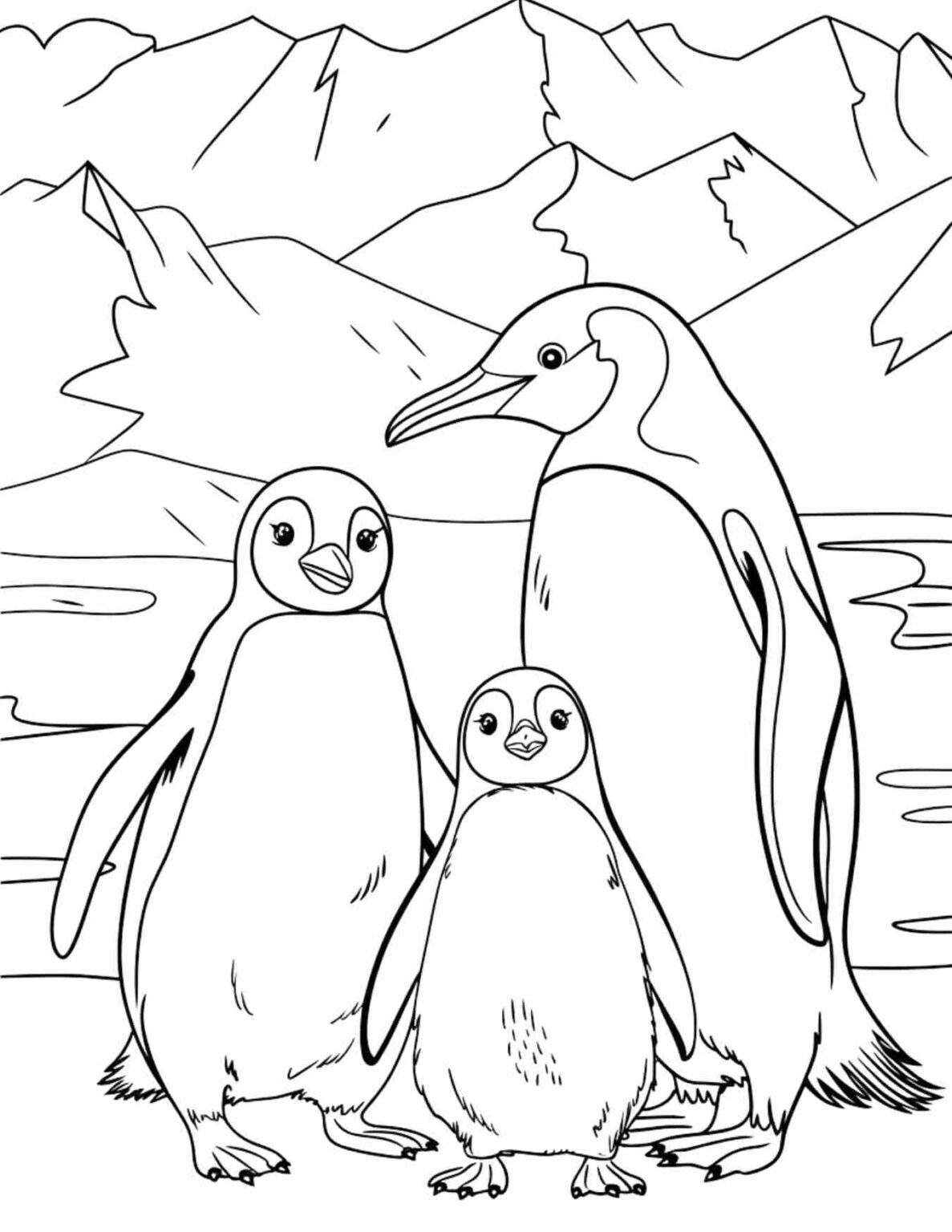 25 Amazing Penguin Coloring Pages – My Coloring Spot