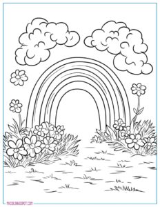 49 Free Rainbow Coloring Pages for Creative Fun – My Coloring Spot
