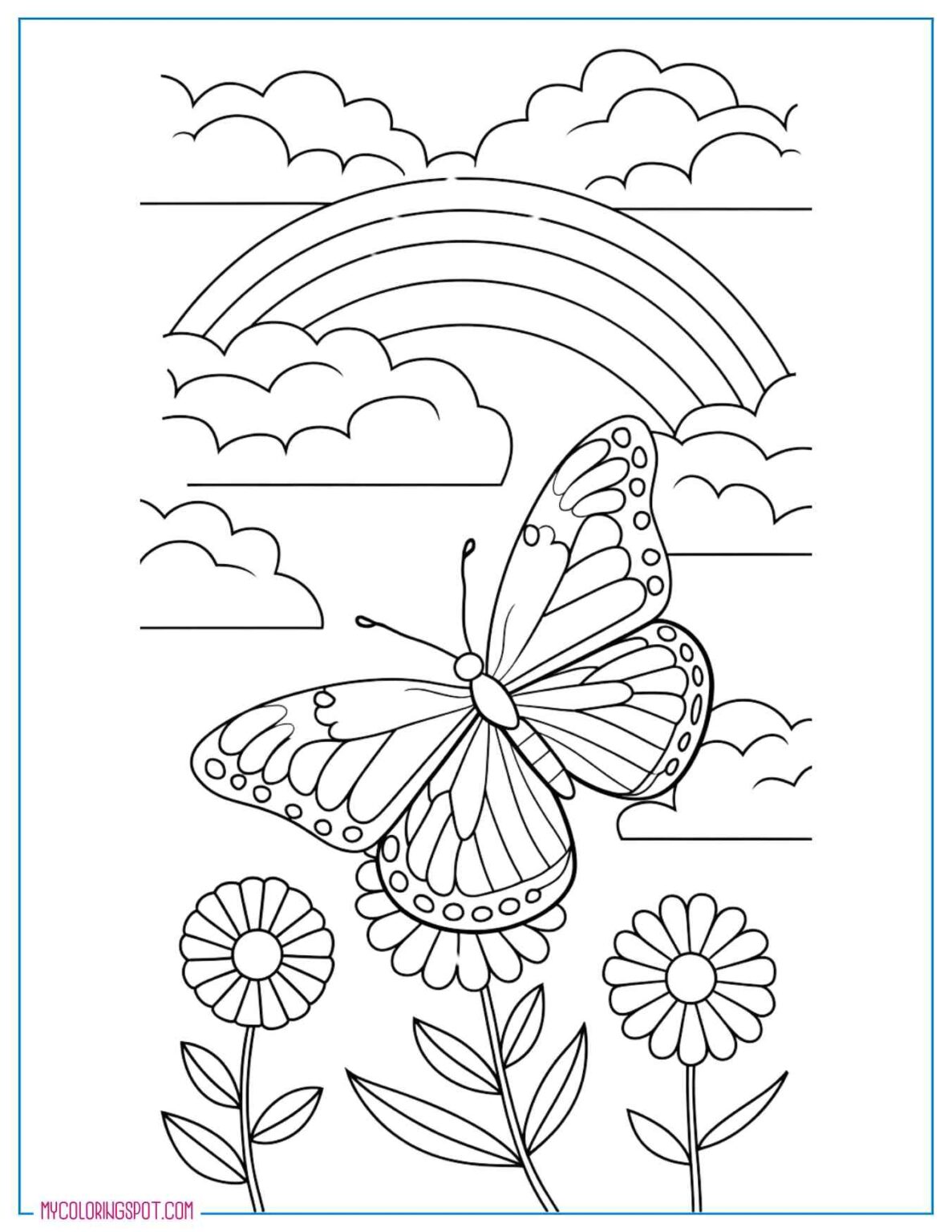 49 Free Rainbow Coloring Pages for Creative Fun – My Coloring Spot