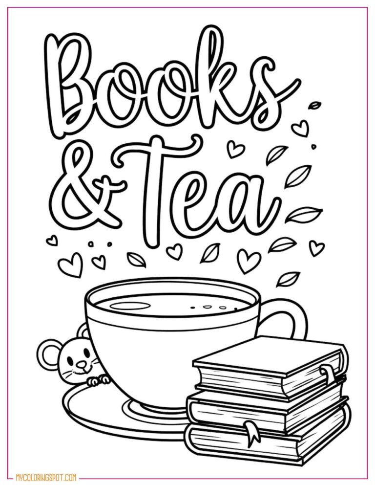 37 Tea Coloring Pages: Free Printables for Relaxing Moments – My ...