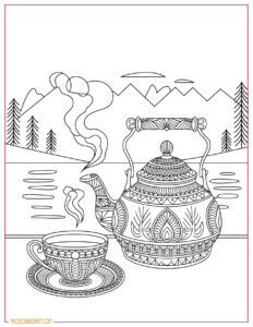 37 Tea Coloring Pages: Free Printables for Relaxing Moments – My ...
