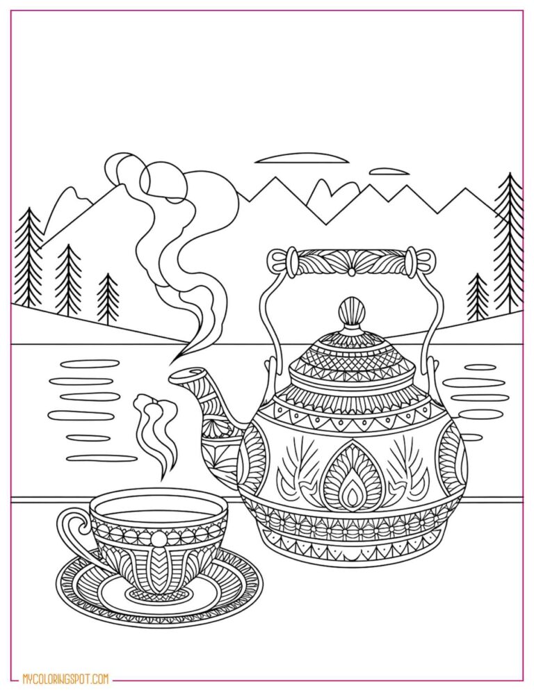 37 Tea Coloring Pages: Free Printables for Relaxing Moments – My ...