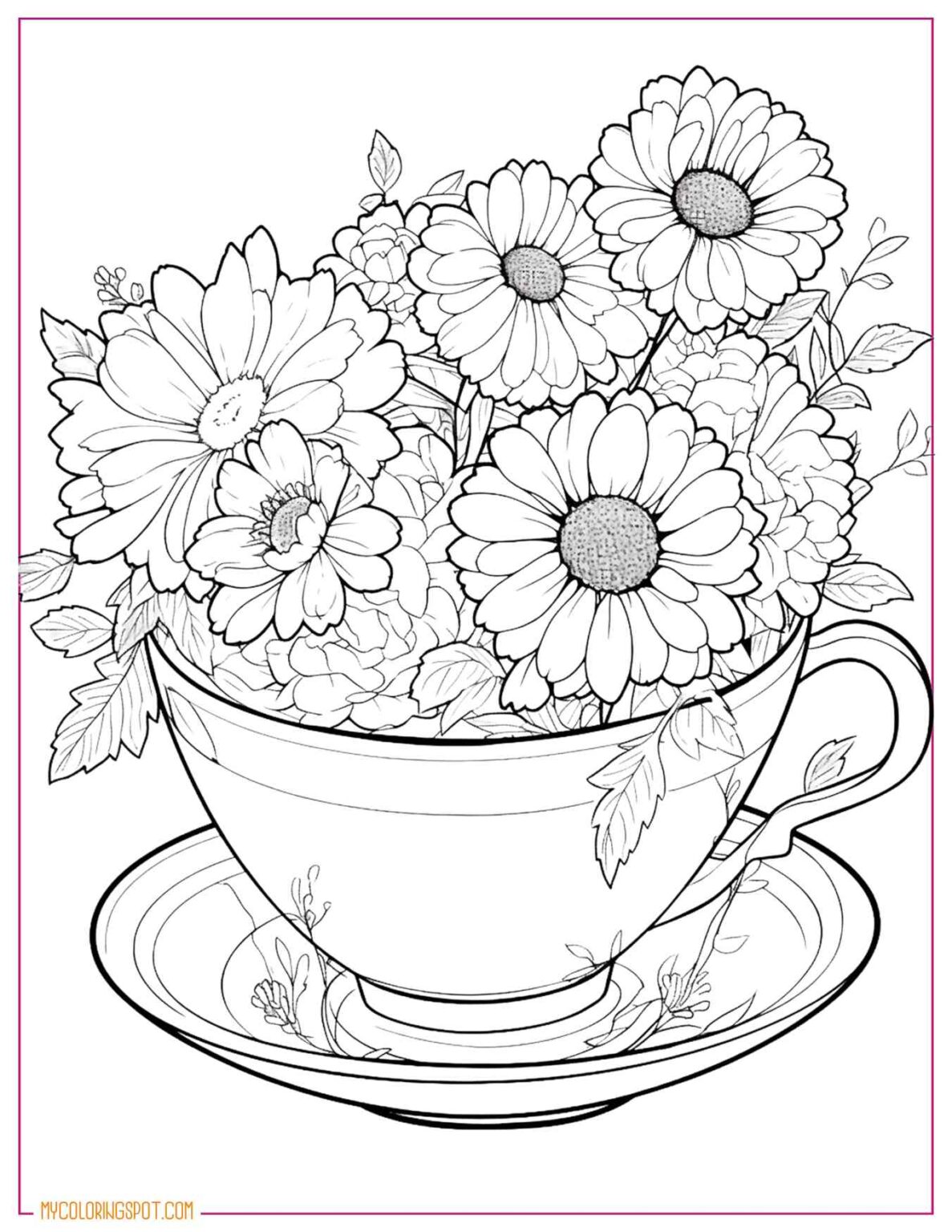 37 Tea Coloring Pages: Free Printables for Relaxing Moments – My ...