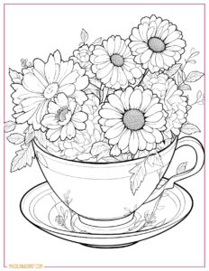 37 Tea Coloring Pages: Free Printables for Relaxing Moments – My ...