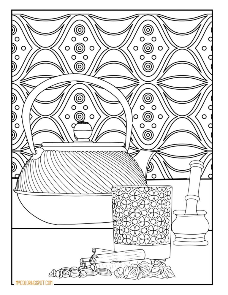 37 Tea Coloring Pages: Free Printables for Relaxing Moments – My ...