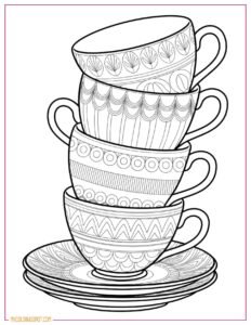 37 Tea Coloring Pages: Free Printables for Relaxing Moments – My ...