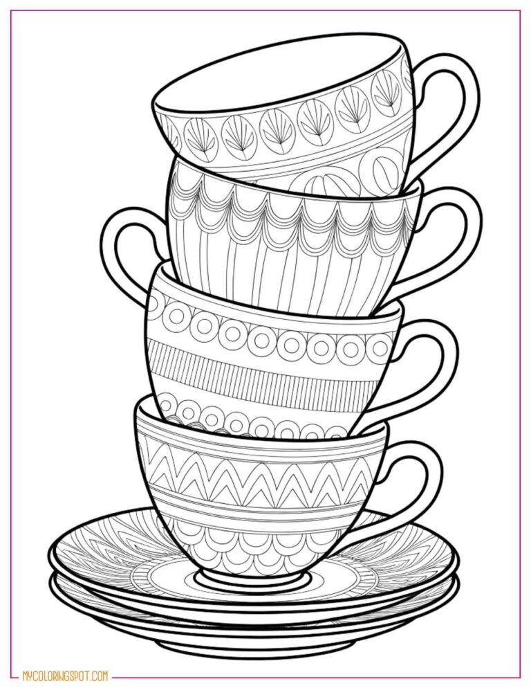 37 Tea Coloring Pages: Free Printables for Relaxing Moments – My ...