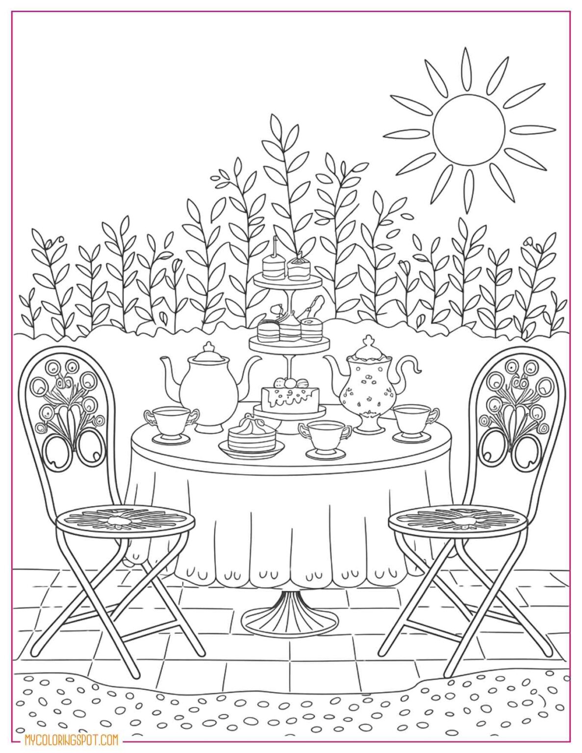 37 Tea Coloring Pages: Free Printables for Relaxing Moments – My ...