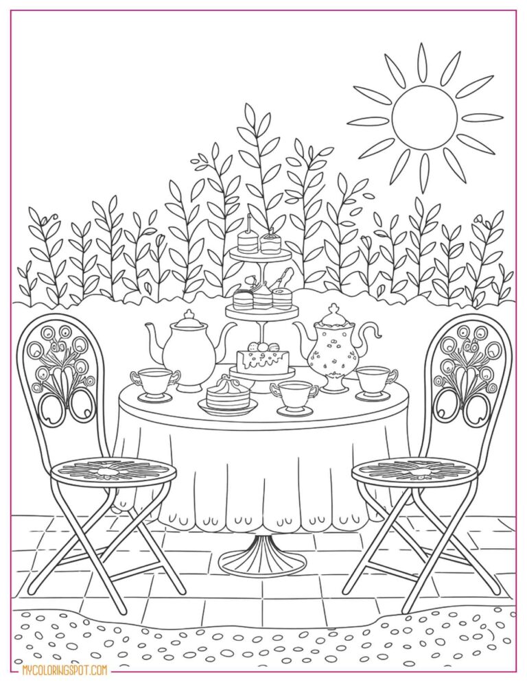 37 Tea Coloring Pages: Free Printables for Relaxing Moments – My ...