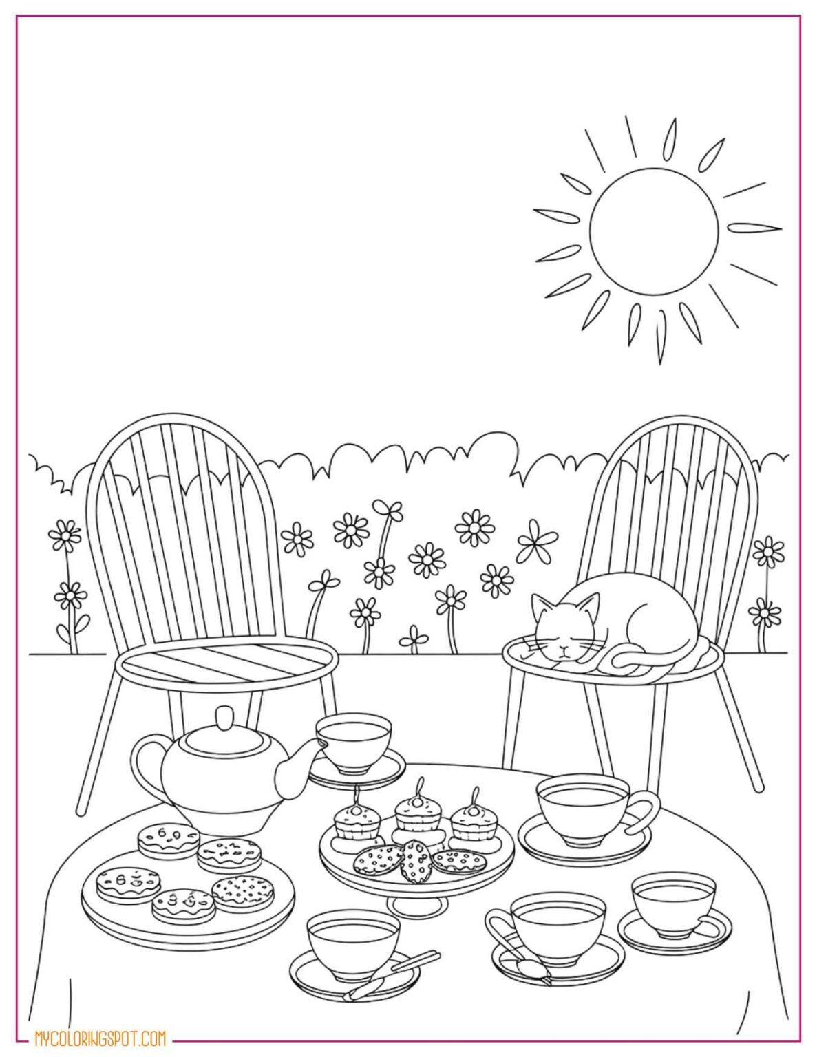 37 Tea Coloring Pages: Free Printables for Relaxing Moments – My ...