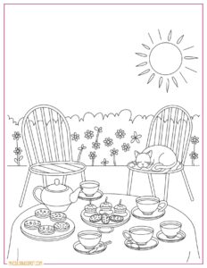 37 Tea Coloring Pages: Free Printables for Relaxing Moments – My ...