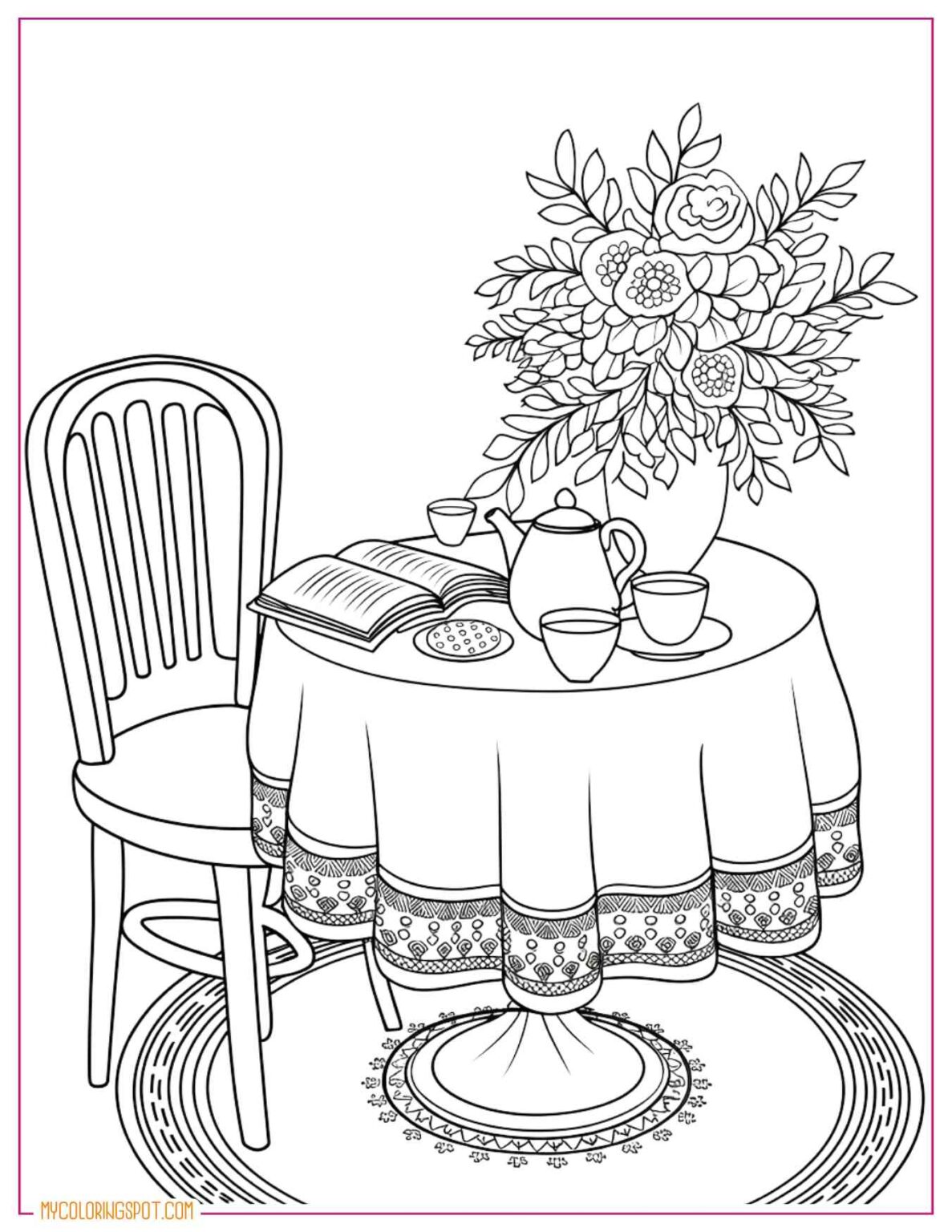 37 Tea Coloring Pages: Free Printables for Relaxing Moments – My ...