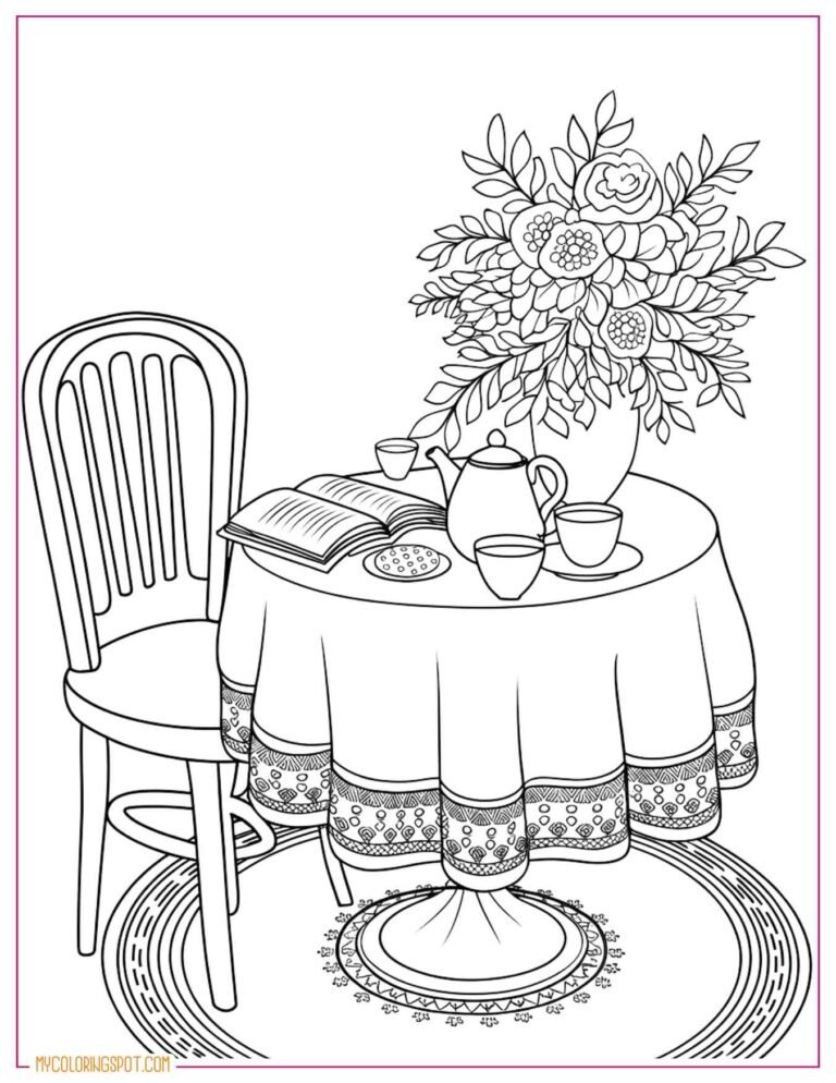 37 Tea Coloring Pages: Free Printables for Relaxing Moments – My ...