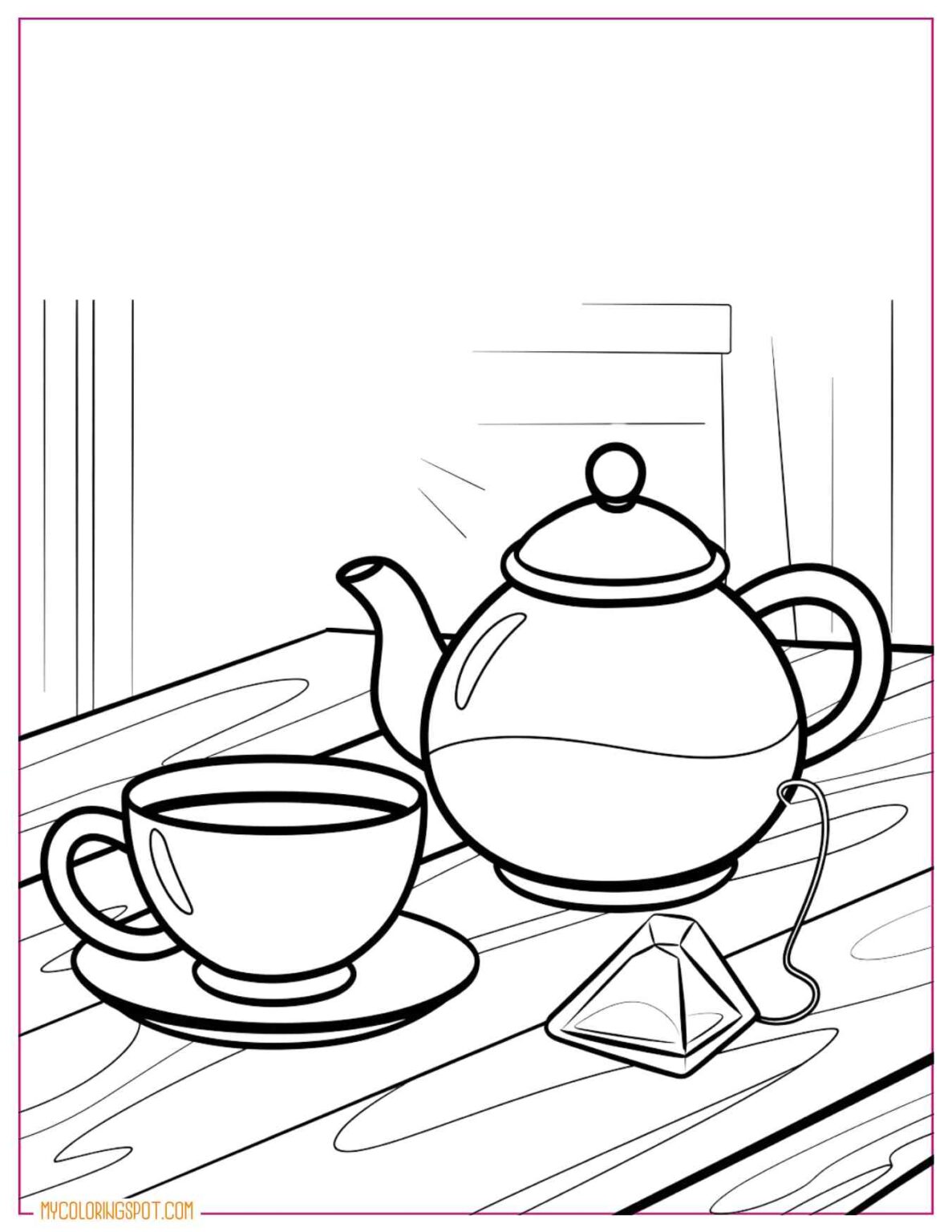 37 Tea Coloring Pages: Free Printables for Relaxing Moments – My ...