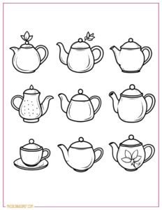 37 Tea Coloring Pages: Free Printables for Relaxing Moments – My ...