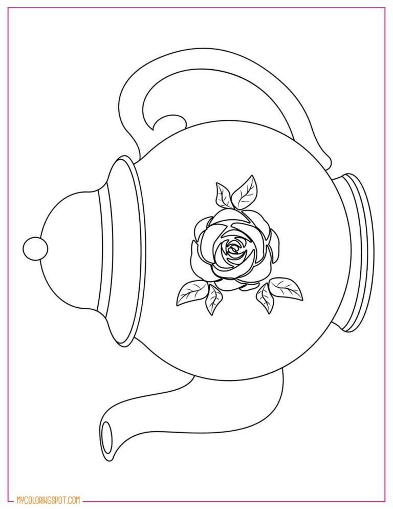 37 Tea Coloring Pages: Free Printables for Relaxing Moments – My ...