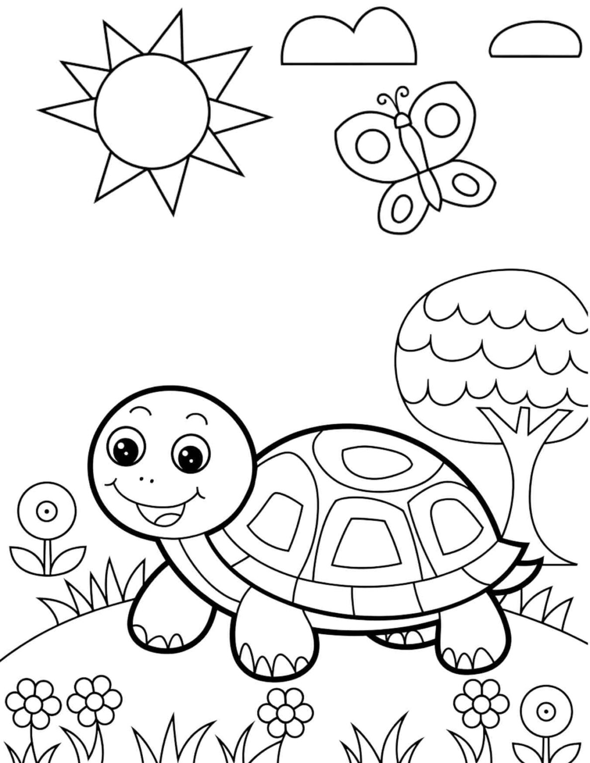 18 Fun Turtle Coloring Pages for Everyone (Free PDF Printables) – My ...